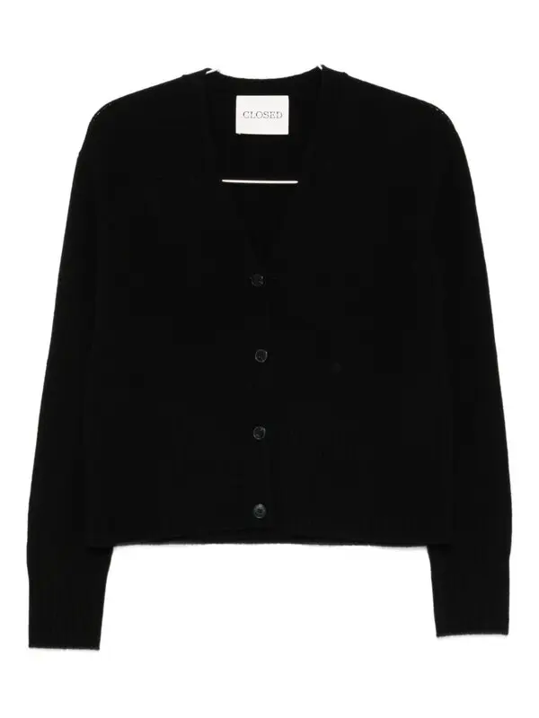 Closed Wool V Necked Cardigan