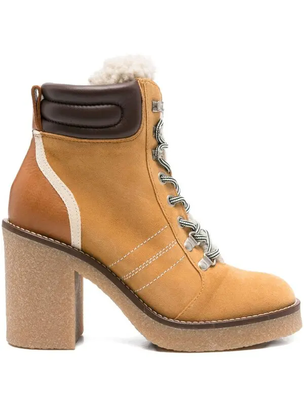 Woolrich Landhill Leather Boots - Beige