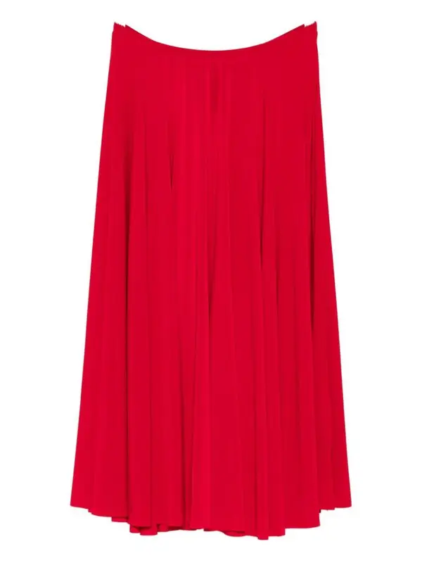 Norma Kamali Pleated Midi Skirt