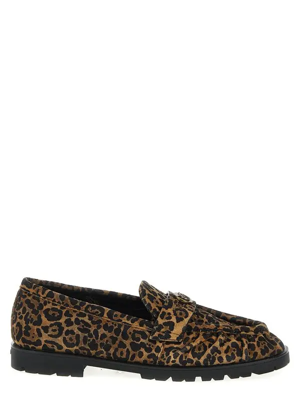 Pinko Nora 01 Leopard-print Suede Loafers
