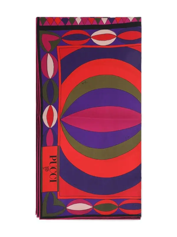 Emilio Pucci Printed Silk Foulard - Multicolour
