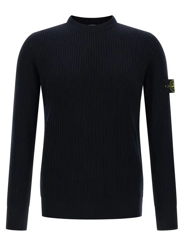 Stone Island Rws' Ribbed Wool Sweater