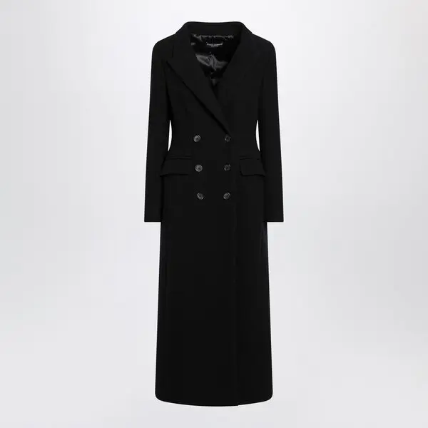 Dolce & Gabbana Long Double-breasted Virgin Wool Coat