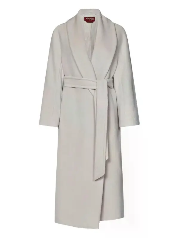 Max Mara Shawl-collar Belted Coat