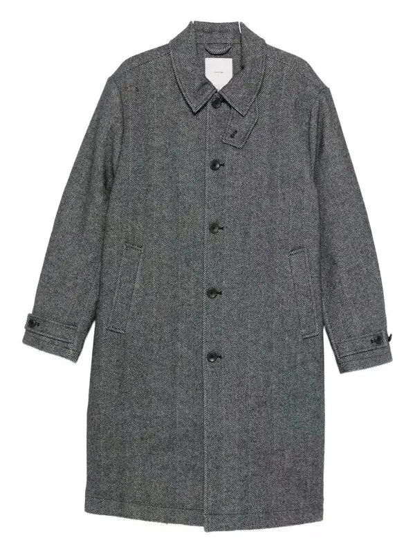 Calvin Klein Single-breasted Herringbone Coat