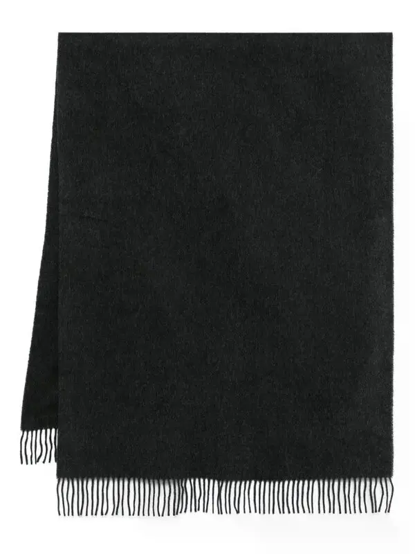 TOTÊME Fringed Cashmere Scarf - Black