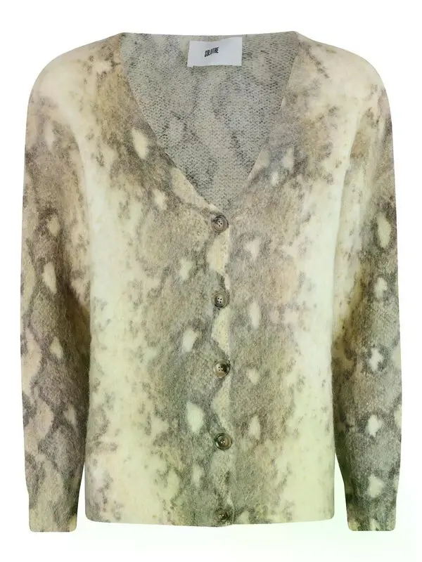 SOLOTRE Snake-pattern Cardigan