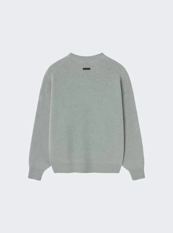 Fear Of God Wool Rib Crewneck Sweater Off - Grey