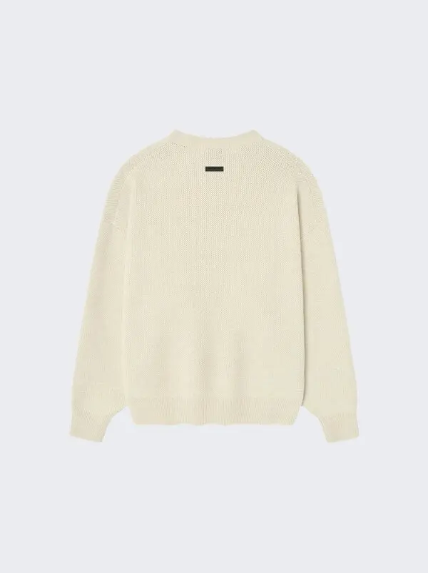 Fear Of God Wool Rib Crewneck Sweater - White