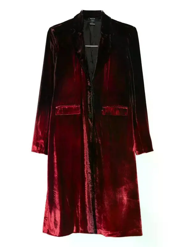 Avant Toi Velvet Single-breasted Coat