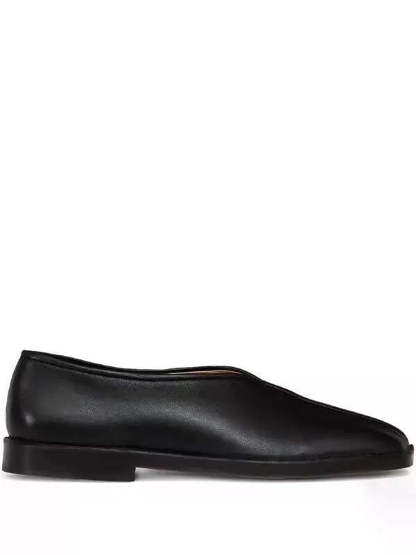 LEMAIRE Piped Square-toe Loafers
