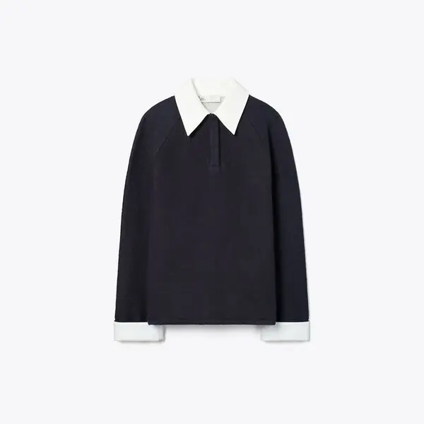 Tory Burch Wool Rugby Polo