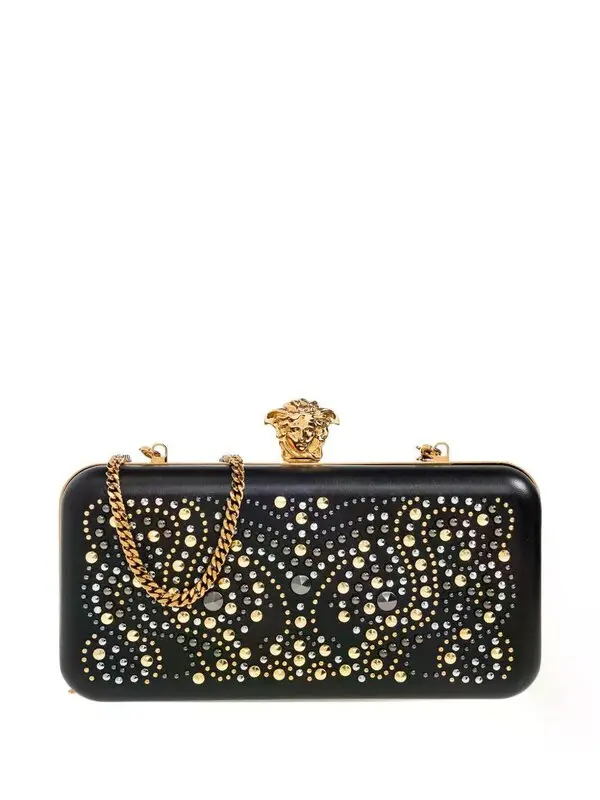 Versace Embellishment Chain Clutch Bag