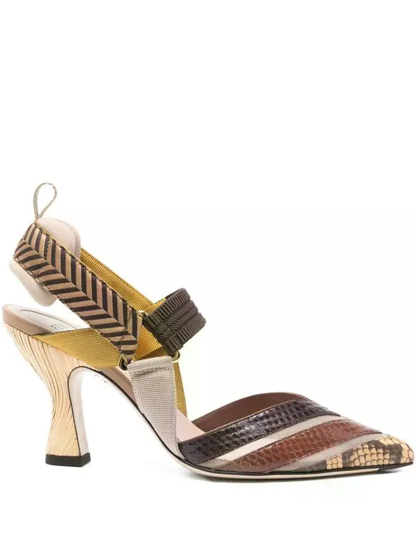 Fendi 85mm Pointed-toe Pumps