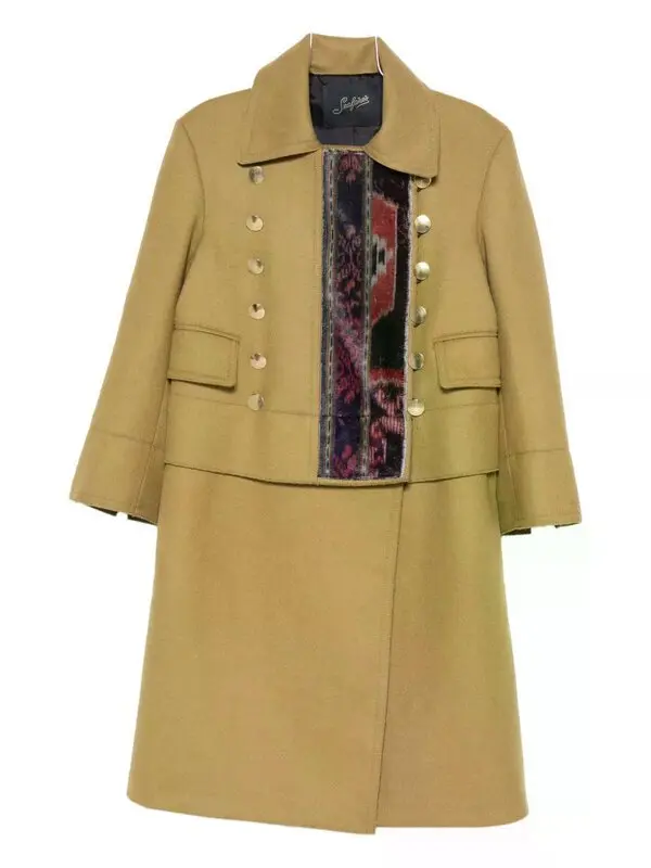 Seafarer Buttoned Panelled Coat