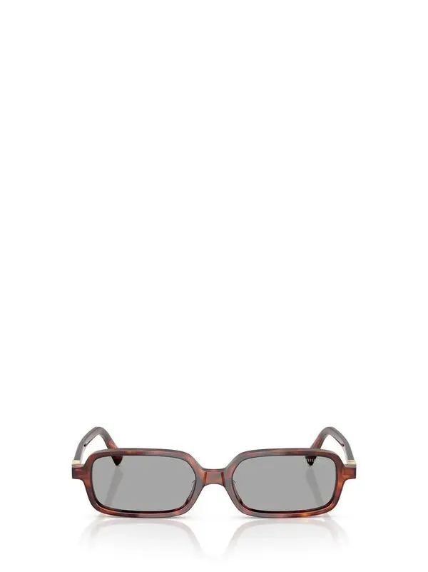 Miu Miu Rectangular Sunglasses - Havana Mahogany