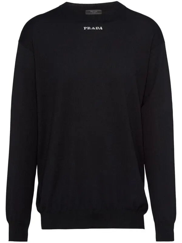 Prada Crewneck Superfine Cashmere Sweater