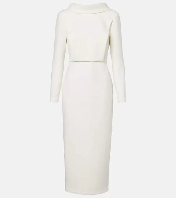 Roland Mouret Crêpe Midi Dress