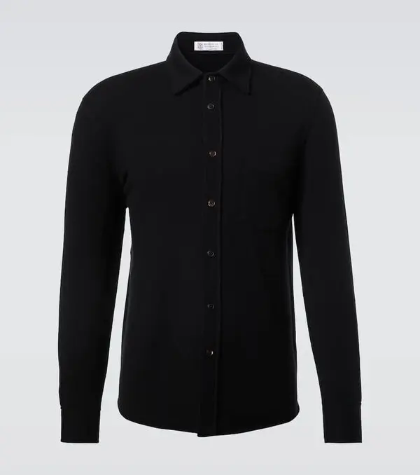 Brunello Cucinelli Wool, Cashmere, And Silk Polo Sweater