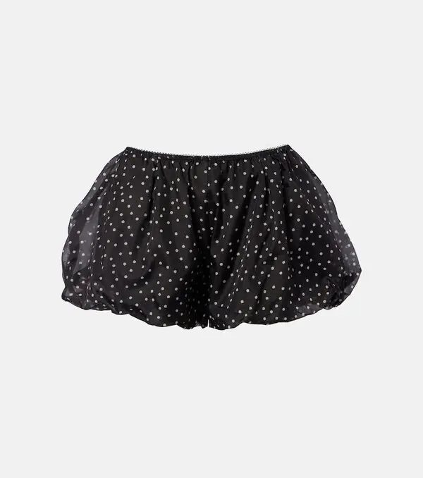 Sir The Label Polka Dot High-rise Silk Shorts