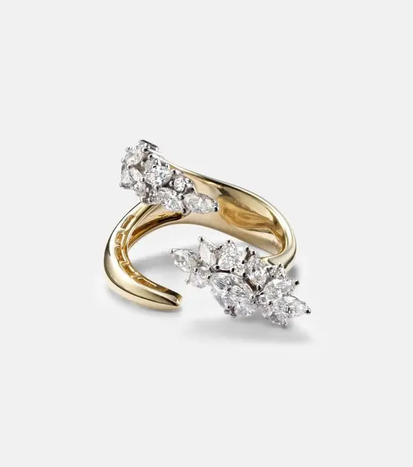 Yeprem Golden Strada 18kt Ring With Diamonds