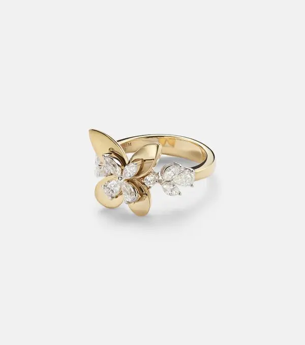 Yeprem Golden Strada 18kt Ring With Diamonds