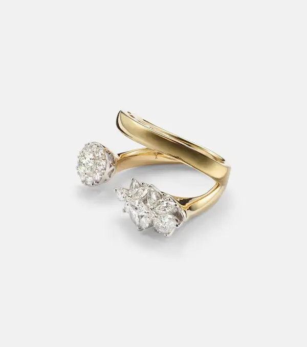 Yeprem Golden Strada 18kt Yellow And White Ring With Diamonds