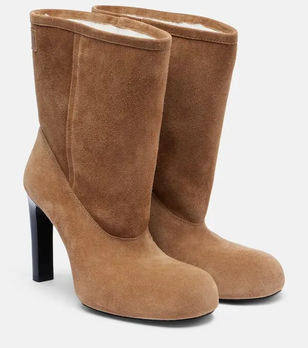 Balenciaga Fargo 80 Suede Ankle Boots