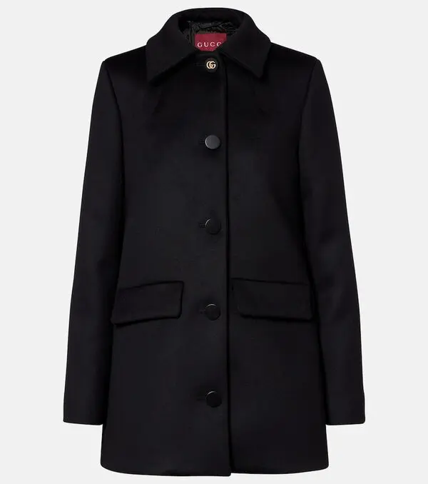Gucci Double G Wool Peacoat
