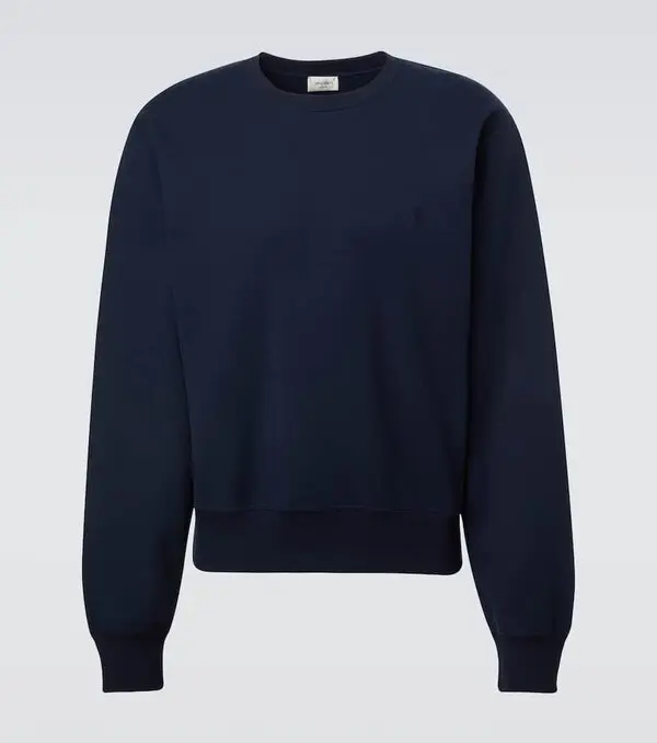 Saint Laurent Cassandre Cotton Jersey Sweatshirt