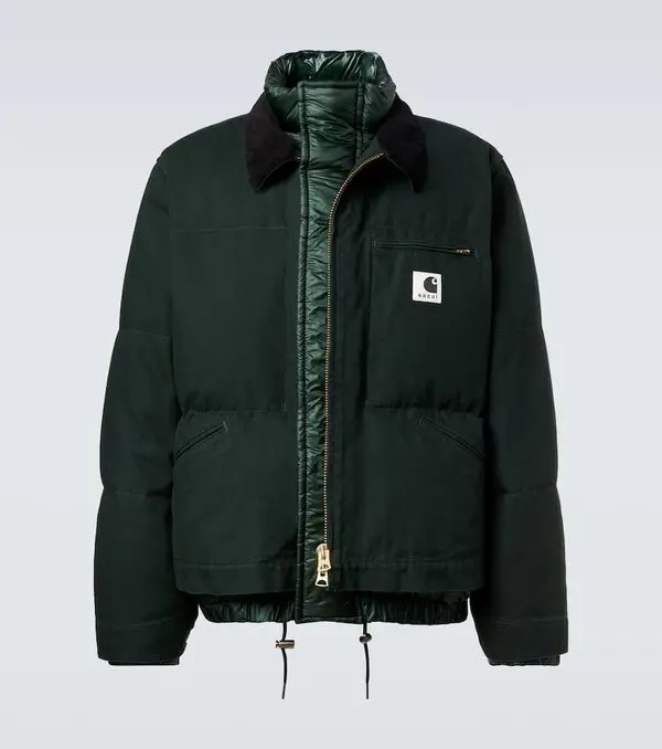 Sacai X Carhartt Cotton Canvas Down Jacket