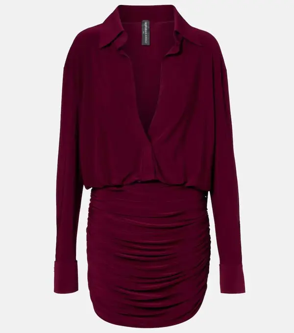 Norma Kamali Ruched Minidress