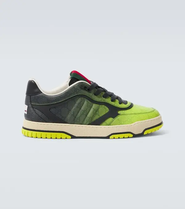 Gucci Re-web Leather-trimmed Sneakers