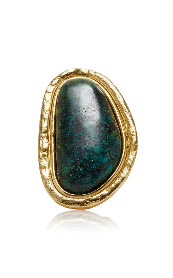 Sylvia Toledano 18k Plated Chrysocolla Ring