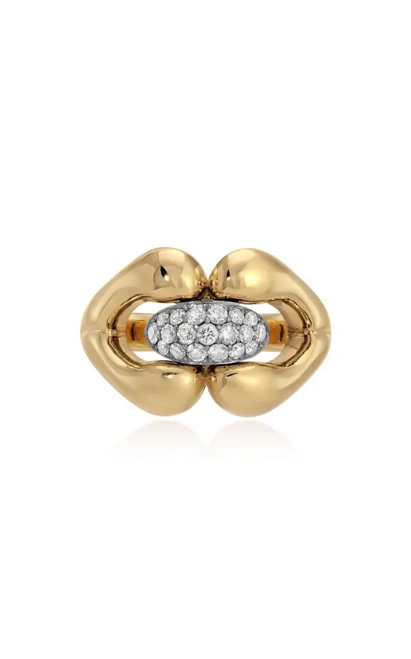 JENNA BLAKE Small 18k Yellow Diamond Ring