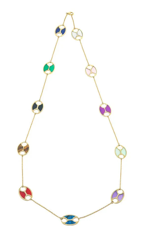 JENNA BLAKE Mariner 18k Yellow Gold -stone Chain