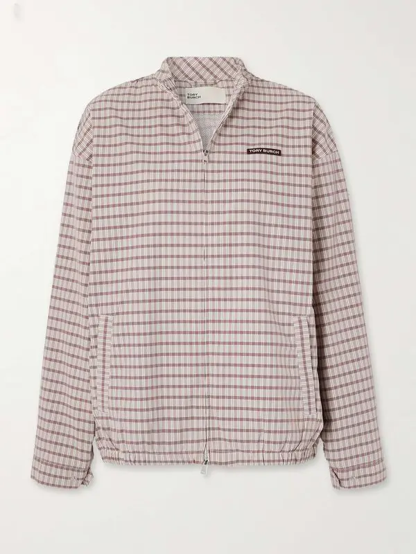 Tory Burch Checked Twill Jacket - Beige