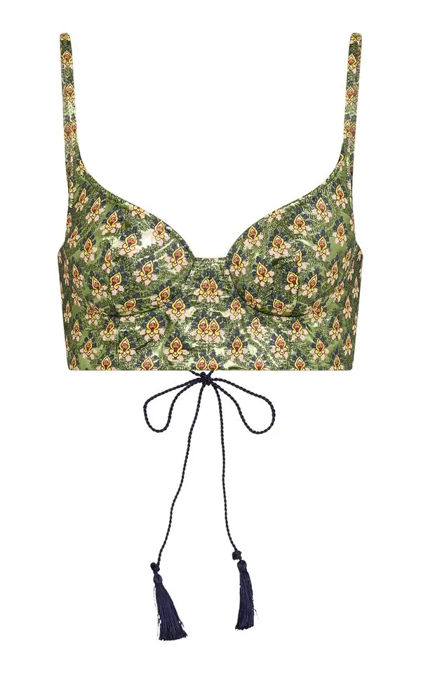 Etro Metallic Bustier Top