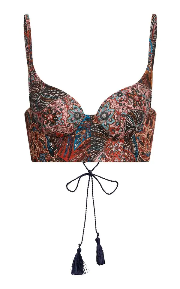 Etro Printed Bustier Top