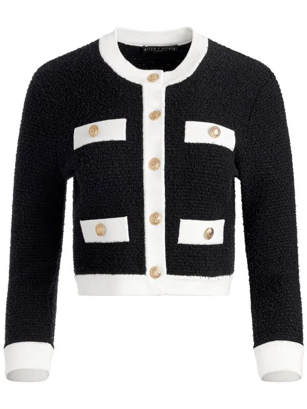 Alice + Olivia Claira Cropped Jacket