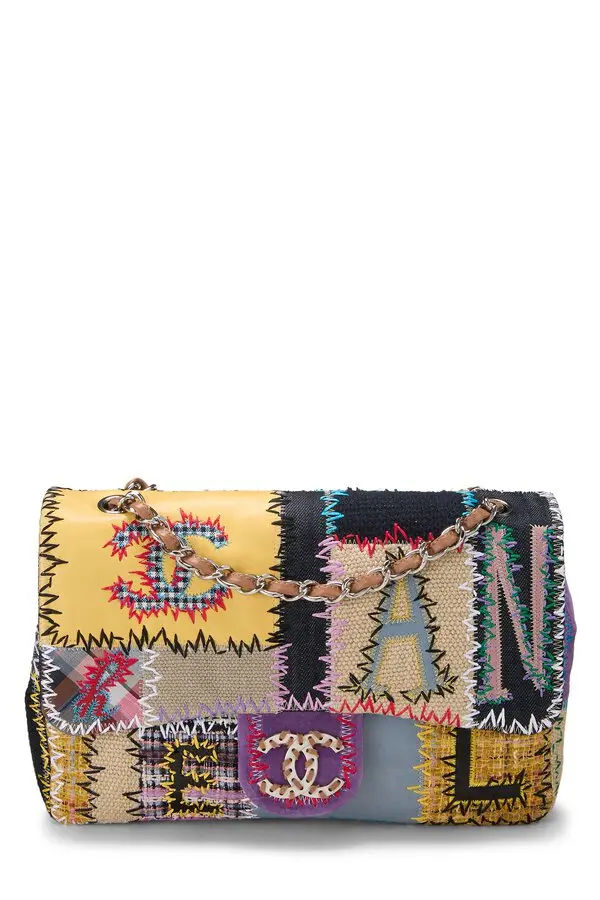 Chanel Multicolor Patchwork Half Flap Jumbo