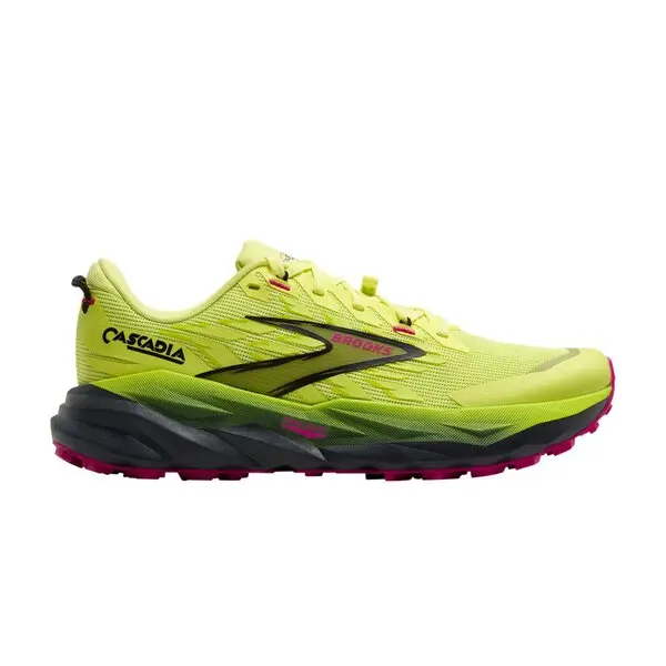 Brooks Wmns Cascadia 19 'sunny Lime Magenta