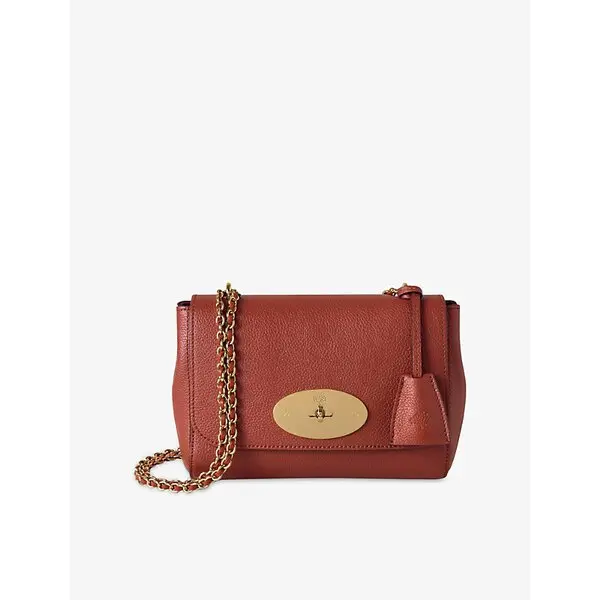 Mulberry Lily Leather Shoulder Bag - Rust