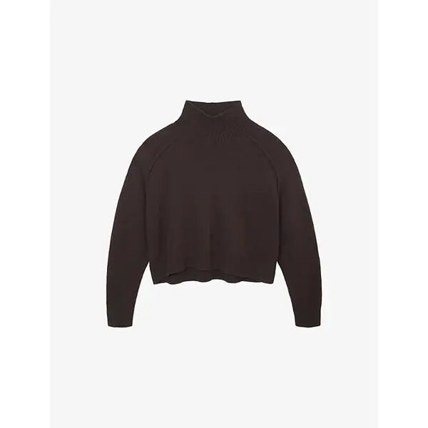 THE WHITE COMPANY Funnel-neck Relaxed-fit Wool-blend Jumper