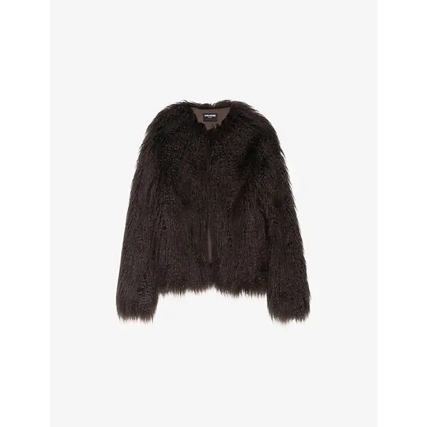 Zadig&Voltaire Freddie Single-breasted Faux-fur Coat