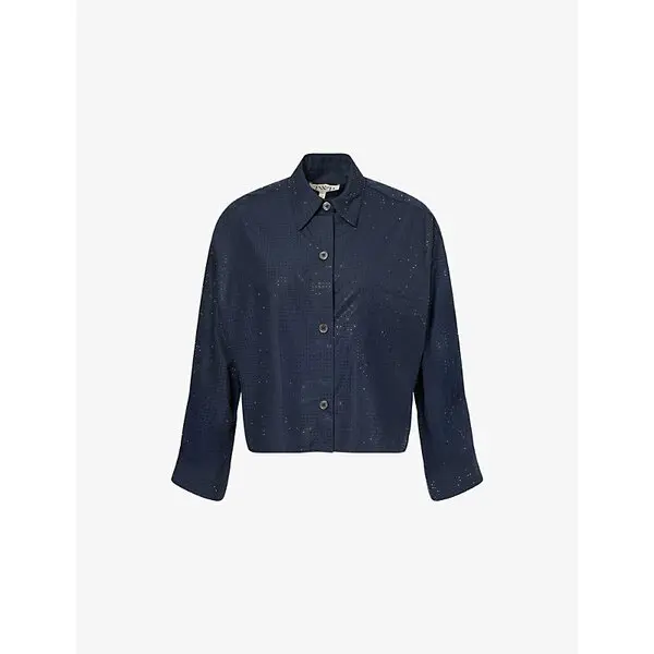 TWP Next Ex With Crystals Cotton-poplin Shirt