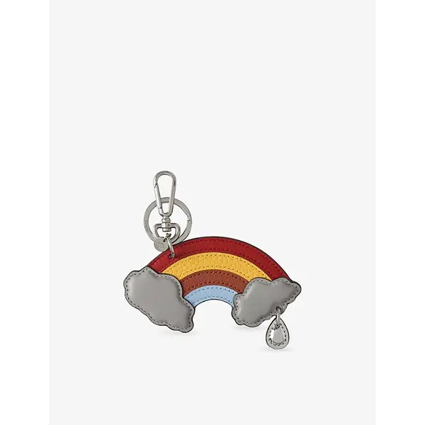 Mulberry Rainbow British Park Leather Keyring