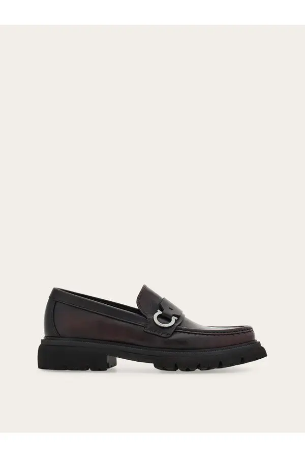 FERRAGAMO Loafer With Gancini Detail