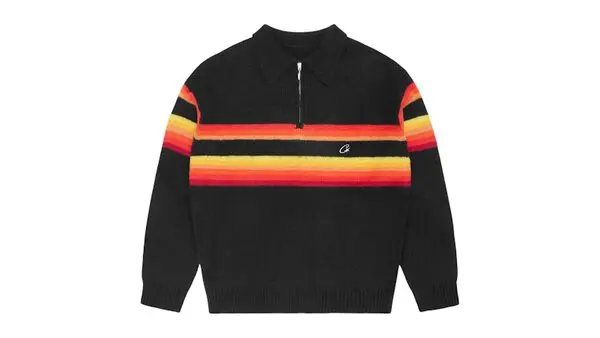 CORTEIZ Gradient Half Knit Zip Pullover