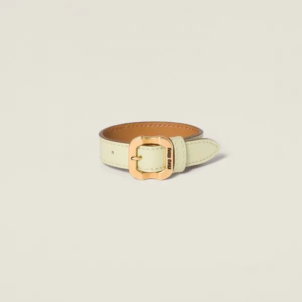 Miu Miu Leather Bracelet